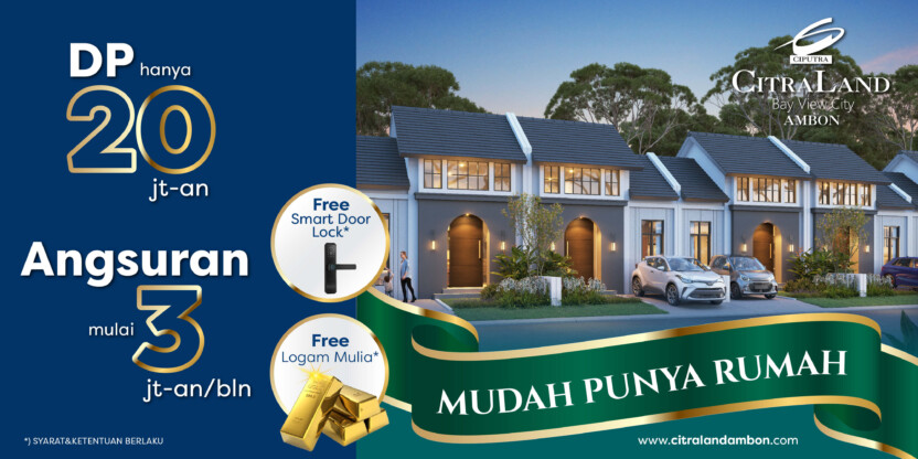 Promo Rumah Ambon: Angsuran mulai 3 Jutaan!